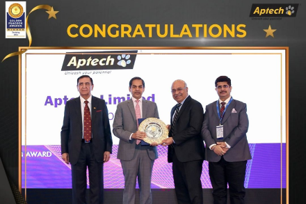 Aptech was conferred the Golden Peacock National Training Award 2024 at the 2024